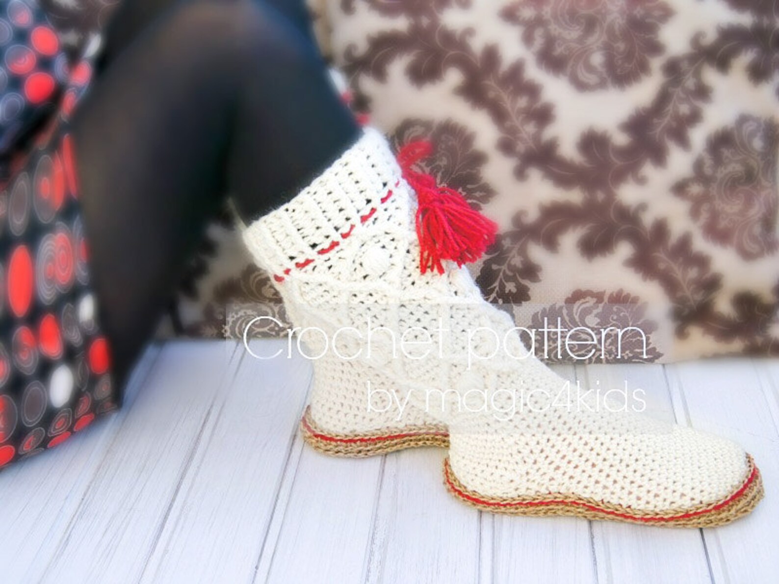 Crochet Pattern: Women Boots With Rope Solessoles - Etsy