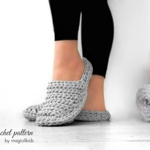 Crochet Pattern- Women T-shirt Yarn Clogs,slippers,slip Ons,shoes ...