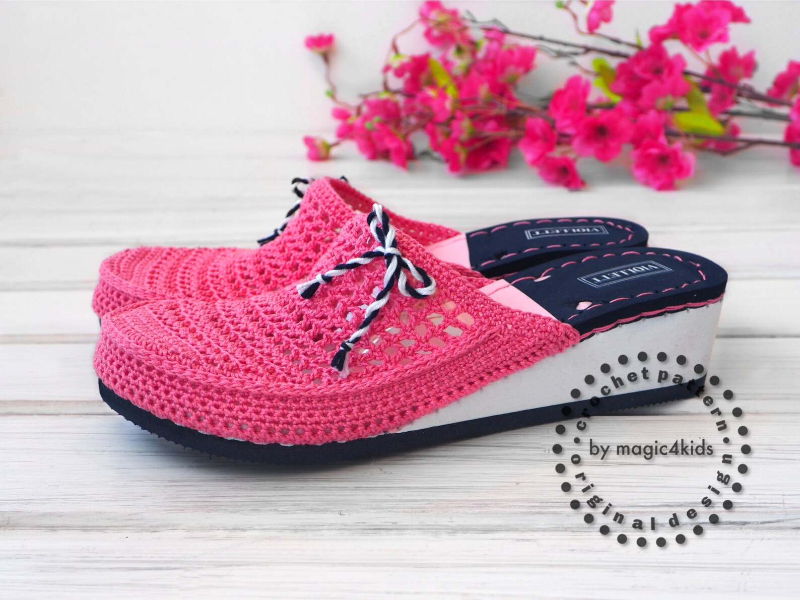 CROCHET PATTERN SUMMER Clogs on Flip-flop Wedgesall Women | Etsy