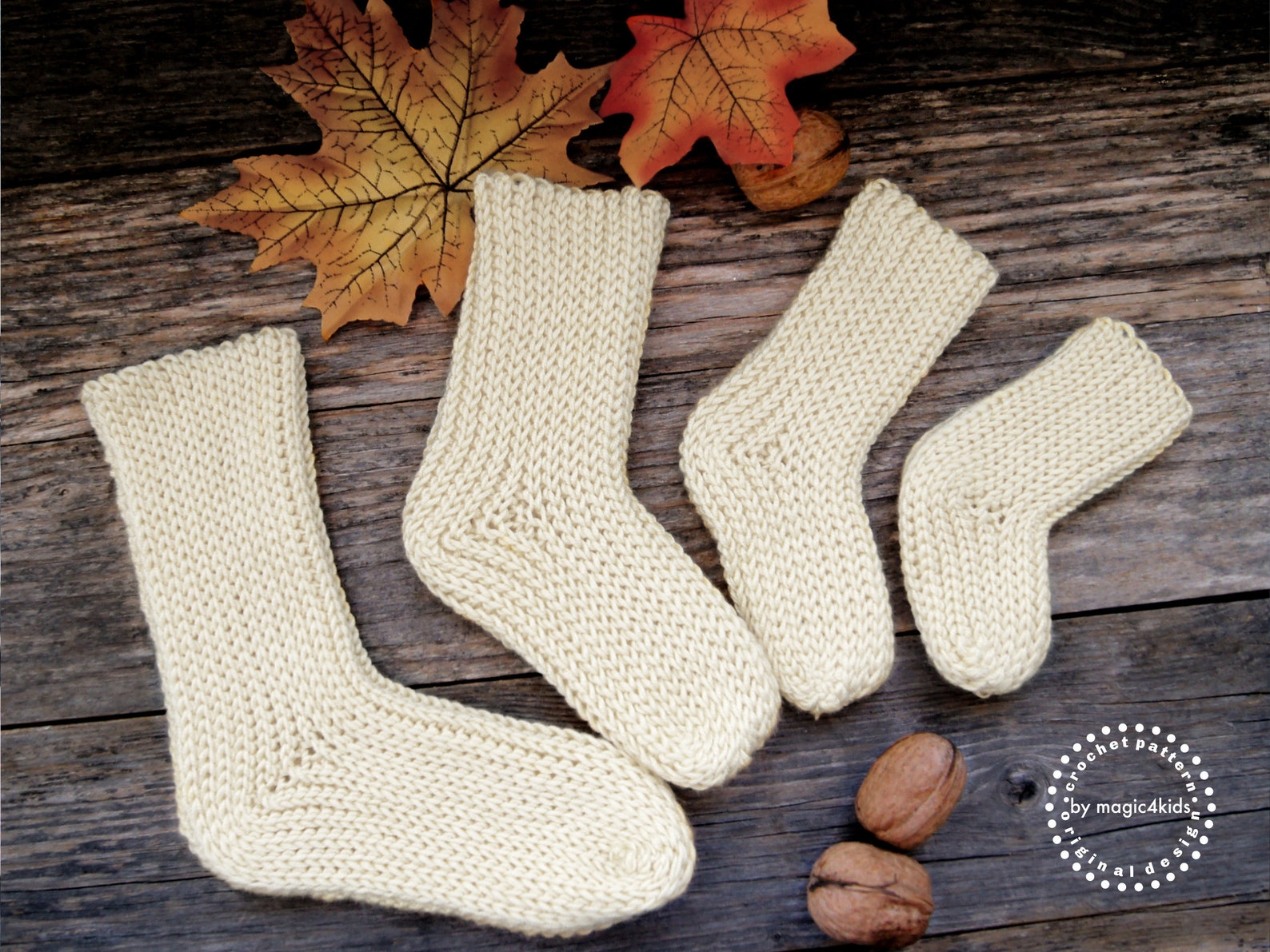 CROCHET PATTERN CHRIS Socks for Kidstoddlersteensage 1-10 - Etsy