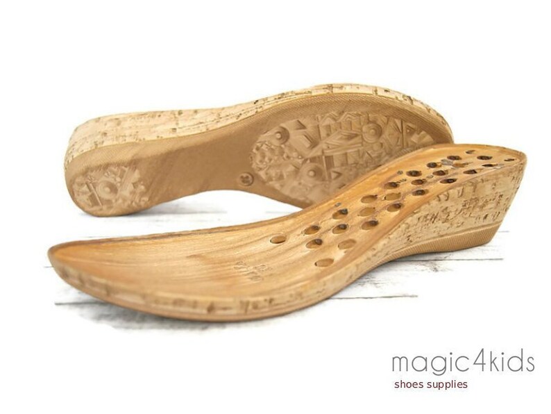 LOW WEDGES SOLES With Insoles High Quality Very Light Soles | Etsy ...