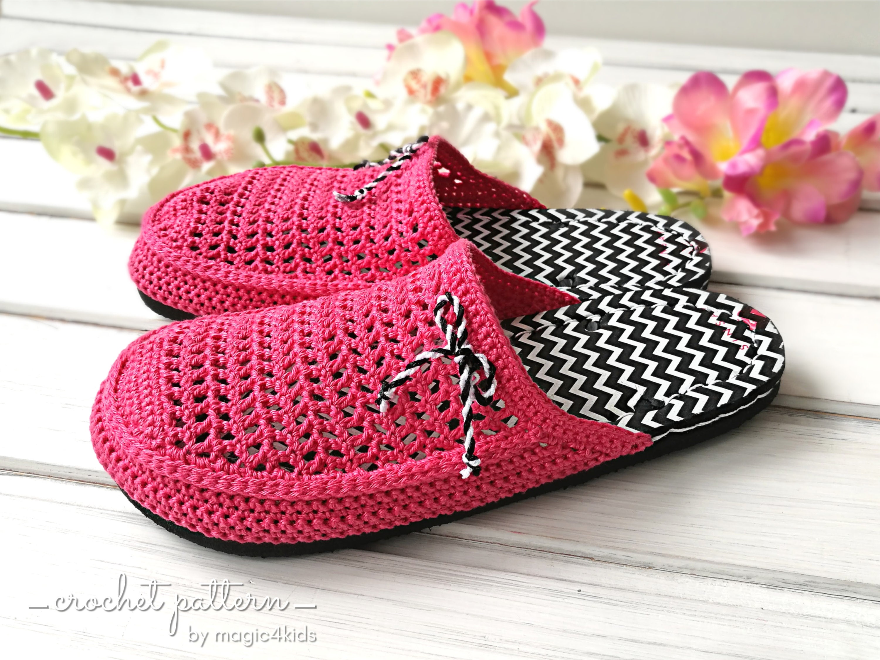 CROCHET PATTERN SUMMER Clogs on Flip-flop Flat Soleswomen - Etsy
