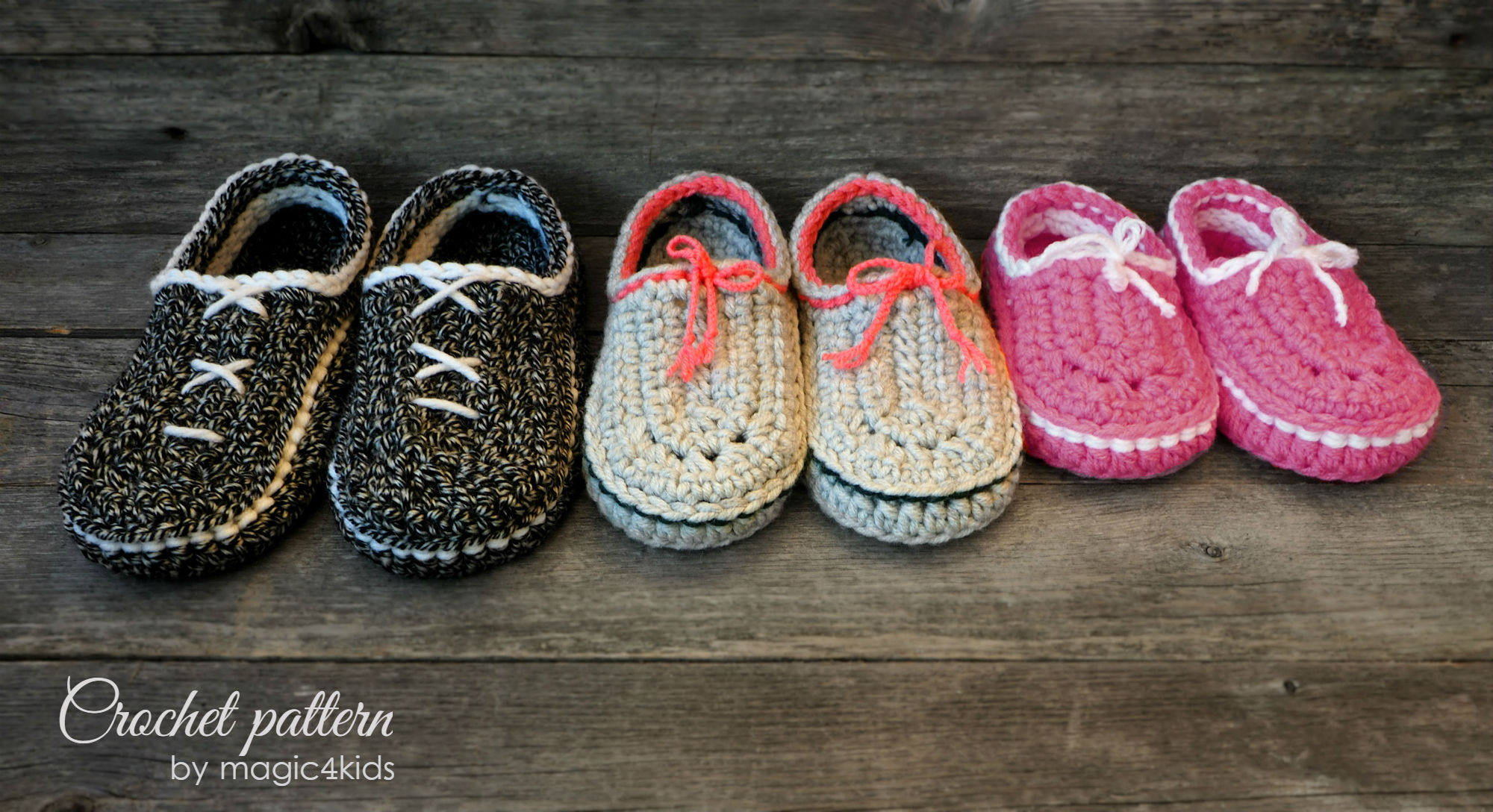 CROCHET PATTERN FAMILY slipper-clogs with optional extra | Etsy