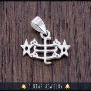 Sterling Silver Baha'i Ringstone Symbol Pendant - BPS29 - Etsy