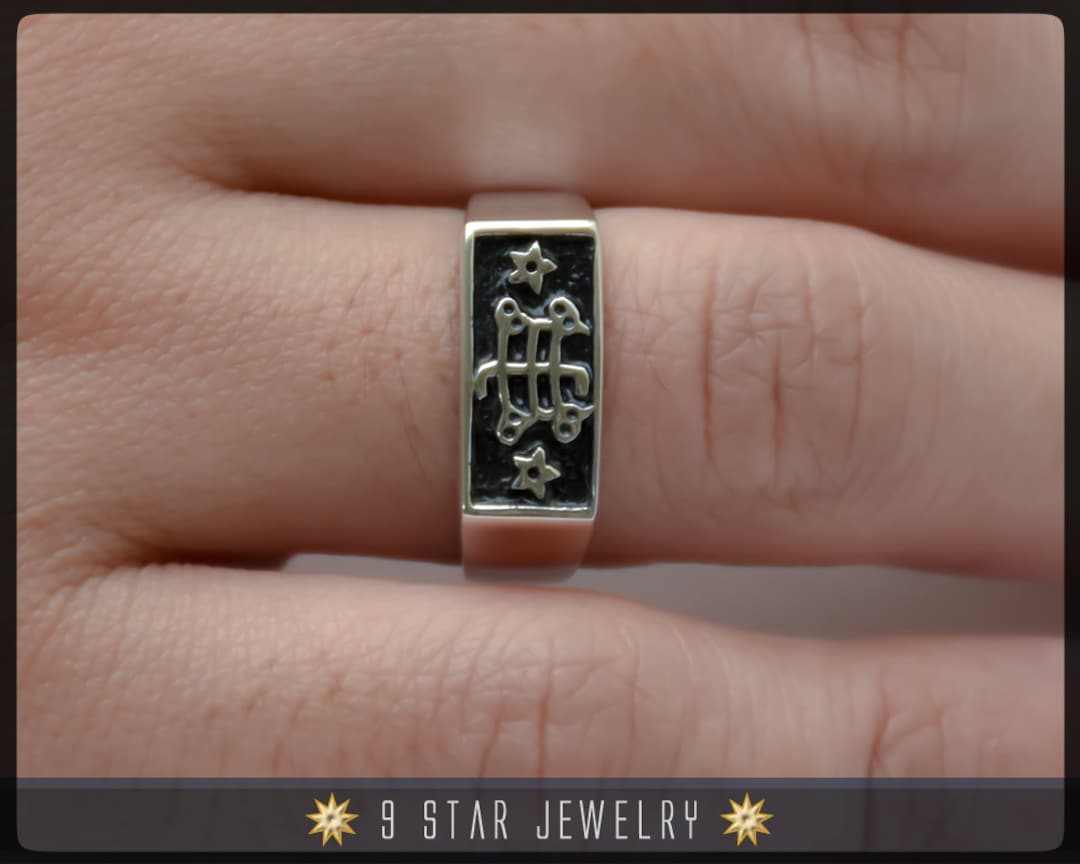 Silver Baha'i Ringstone Symbol Ring - Sizes 4 to 13 - BRS10 - Etsy