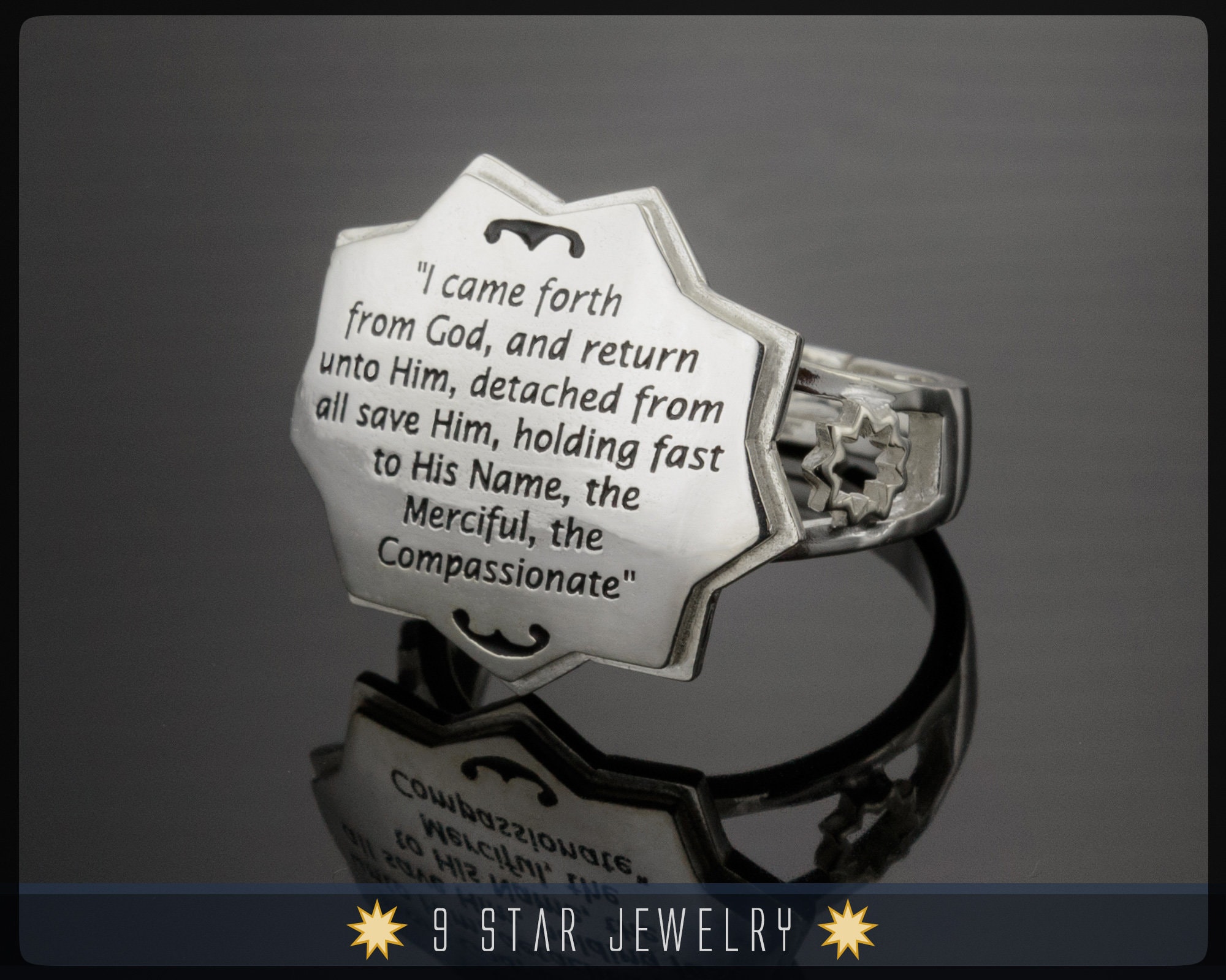 Re-sizable Sterling Silver Baha'i Burial Ring BBR1 - Etsy Canada