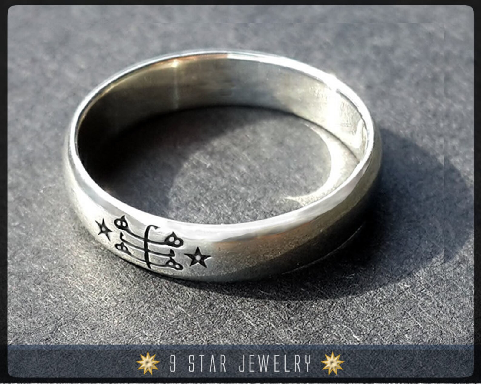 Sterling Silver Baha'i Ringstone Symbol Ring Sizes 2.5 | Etsy