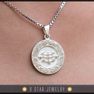 Sterling Silver "the Garden Of ridván" Baha'i Ringstone Symbol Pendant ...