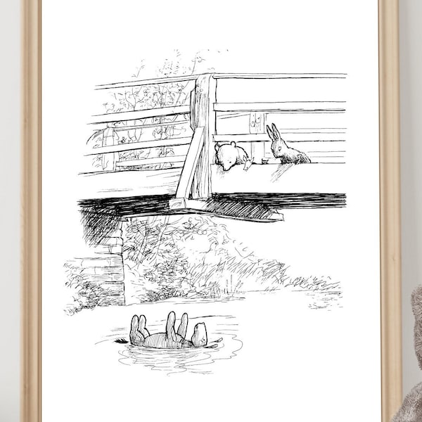 Winnie the Pooh Art Bridge - Etsy