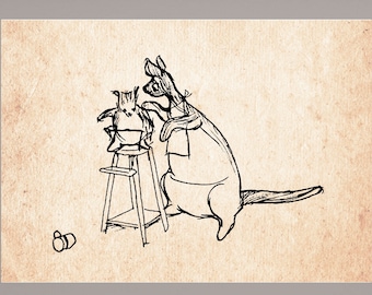 Map of 100 Acre Woods Winnie the Pooh on Fairy Tale Paper - Etsy