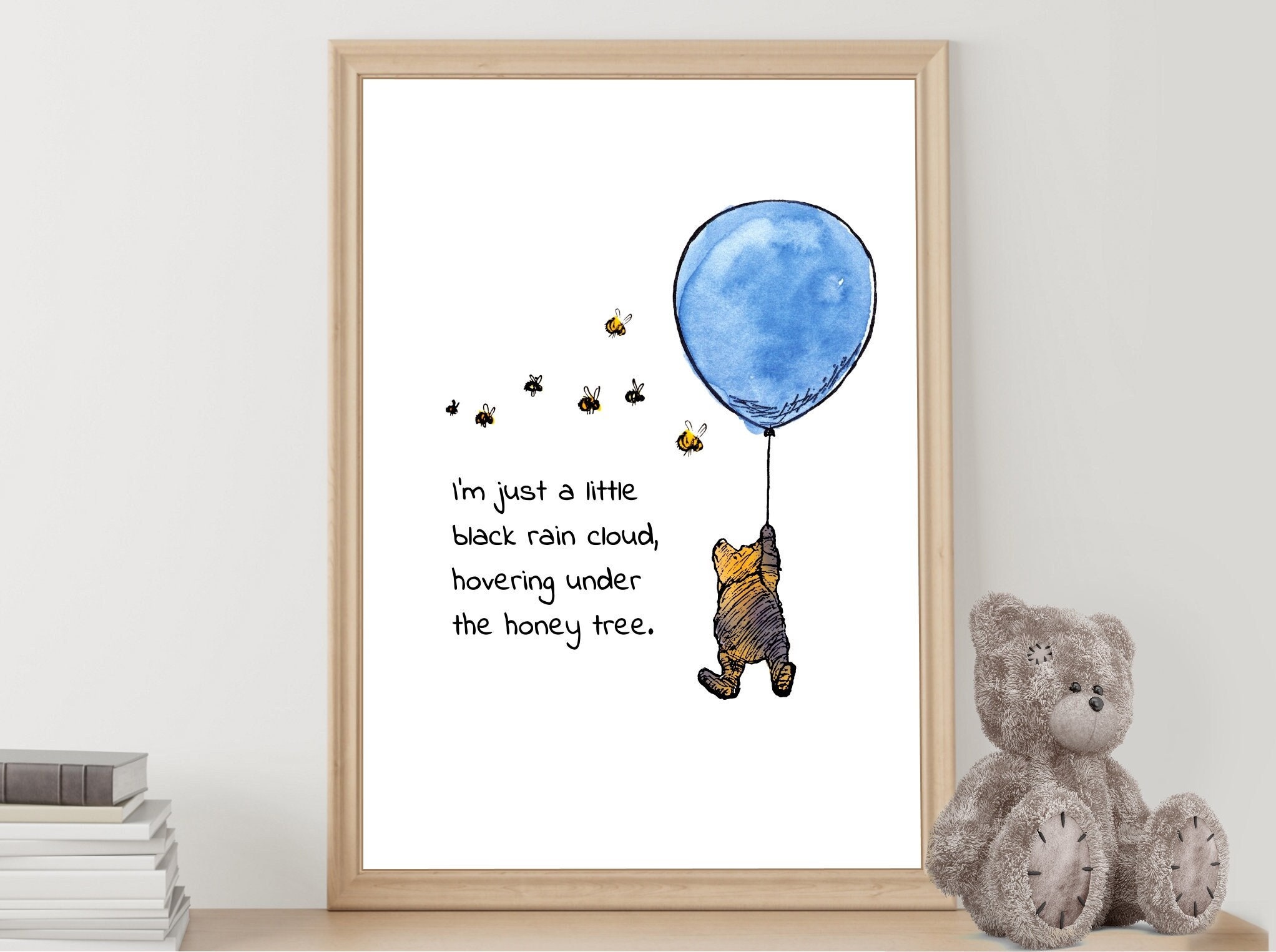 I'm Just a Little Black Rain Cloud... Winnie the Pooh Quote Color ...