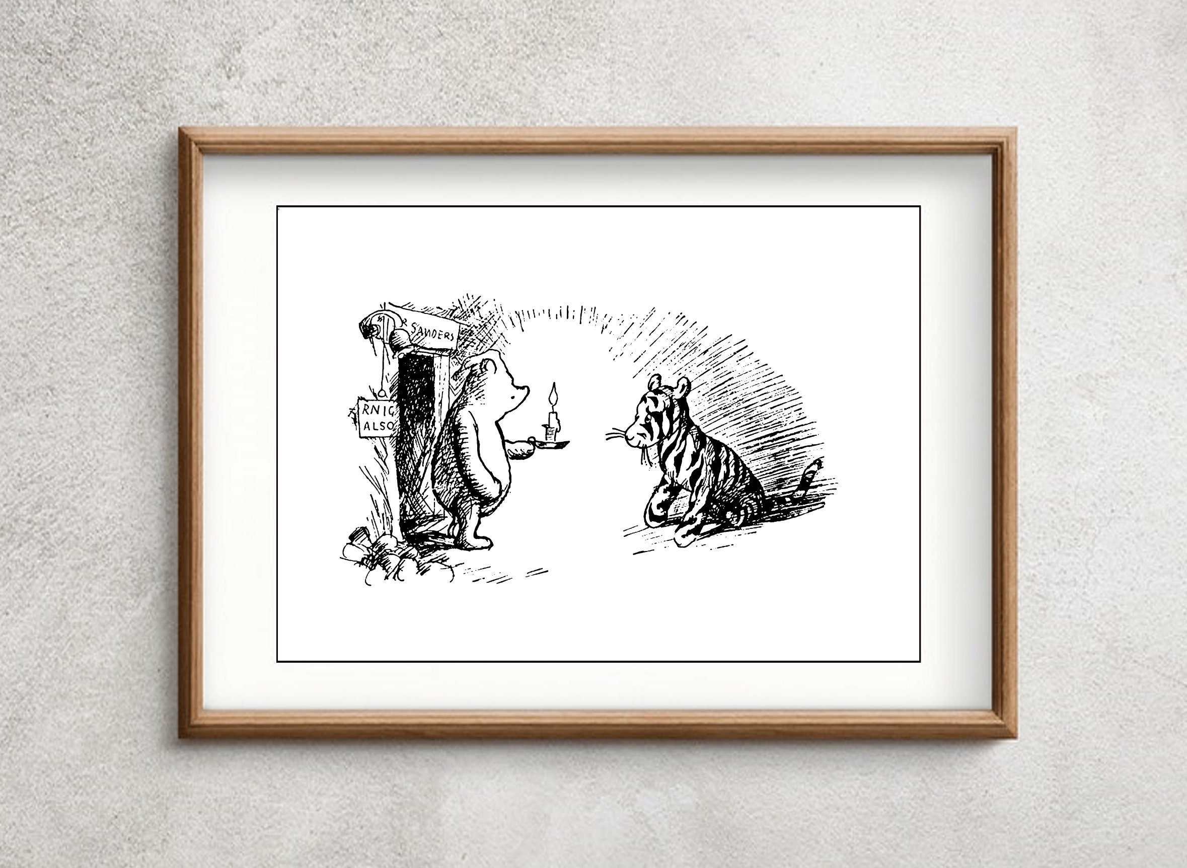 Winnie the Pooh and Tigger Poster Classic Vintage E. H. | Etsy