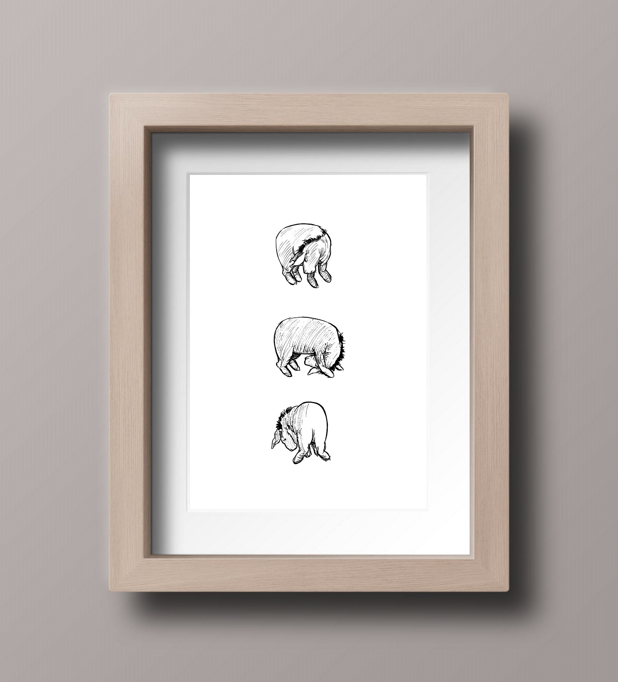 Eeyore Poster Classic A.A.Milne Vintage E. H. Shepard Print | Etsy