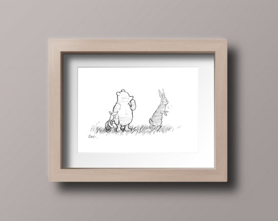 Winnie the Pooh Rabbit Poster Classic A.a.milne Vintage E. H. | Etsy