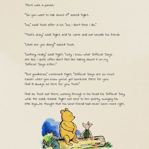 Today Was a Difficult Day, Said Pooh..do You Want to Talk About It ...