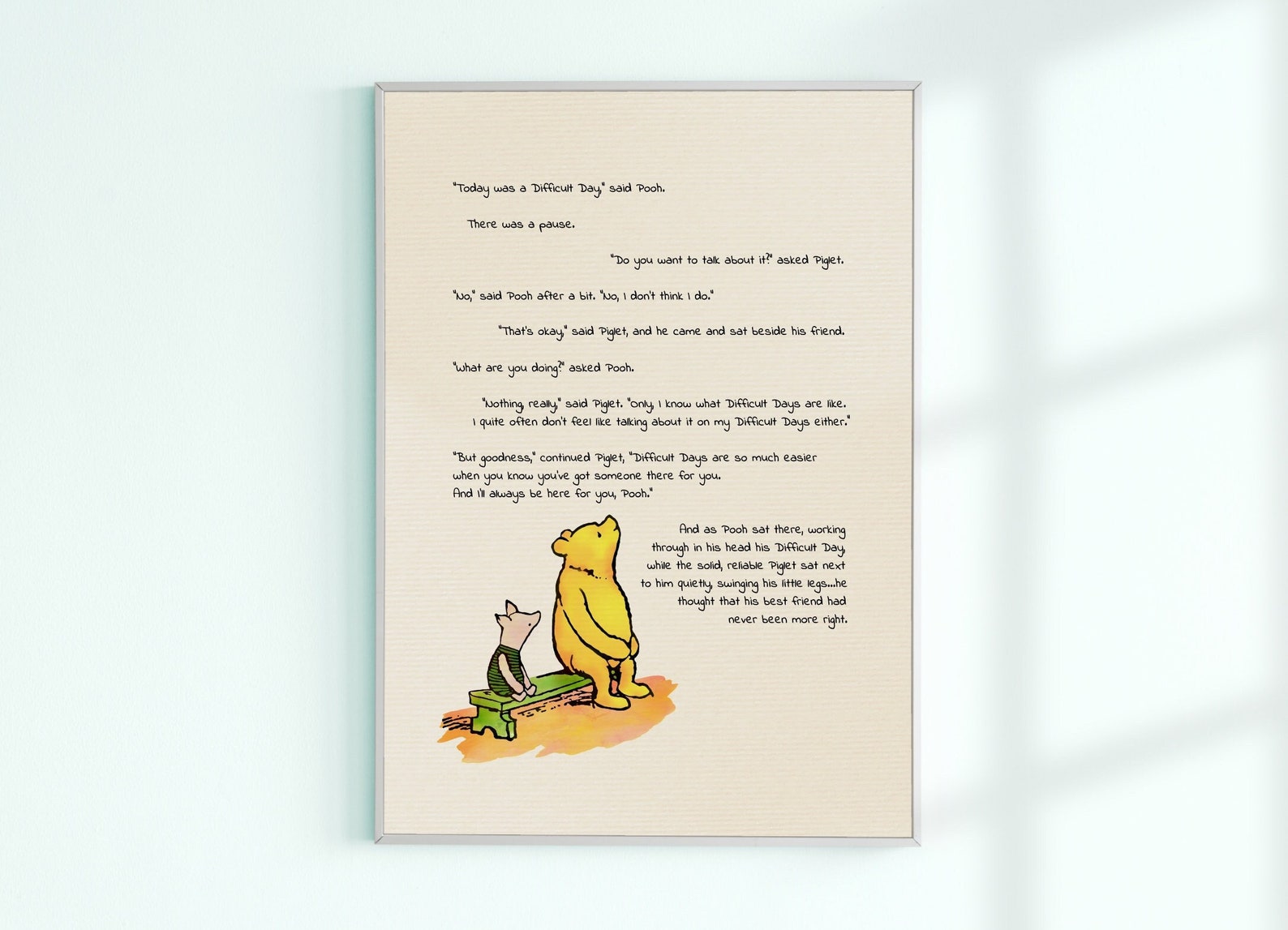 Today Was a Difficult Day, Said Pooh..do You Want to Talk About It ...