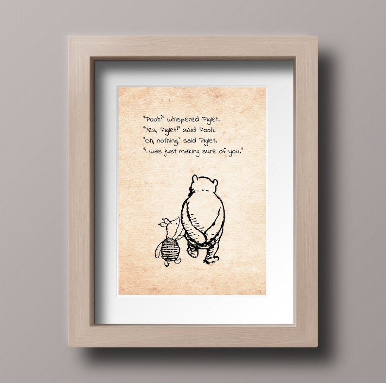 Pooh Whispered Piglet. Yes Piglet Said Pooh. Oh Nothing - Etsy