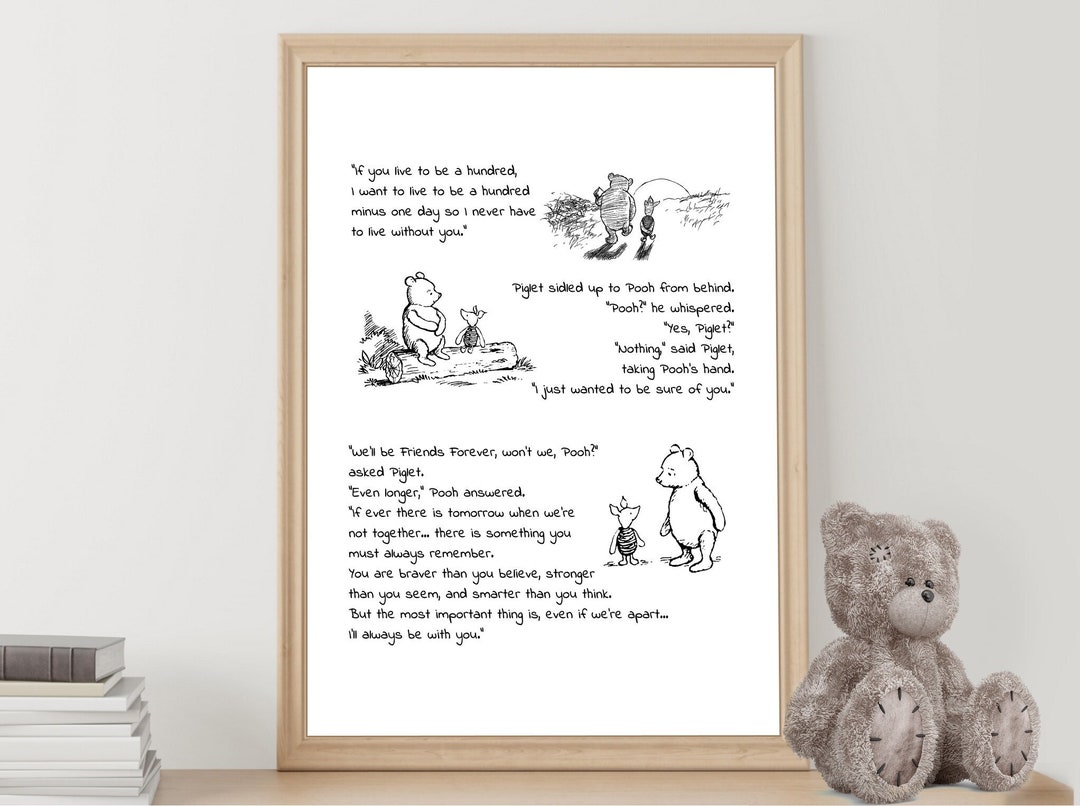 Wedding Gift Congratulation..winnie the Pooh Quote Cool Gift for ...