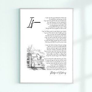 If Poem Rudyard Kipling Winnie the Pooh Quote Poster Gift Famous Poem ...