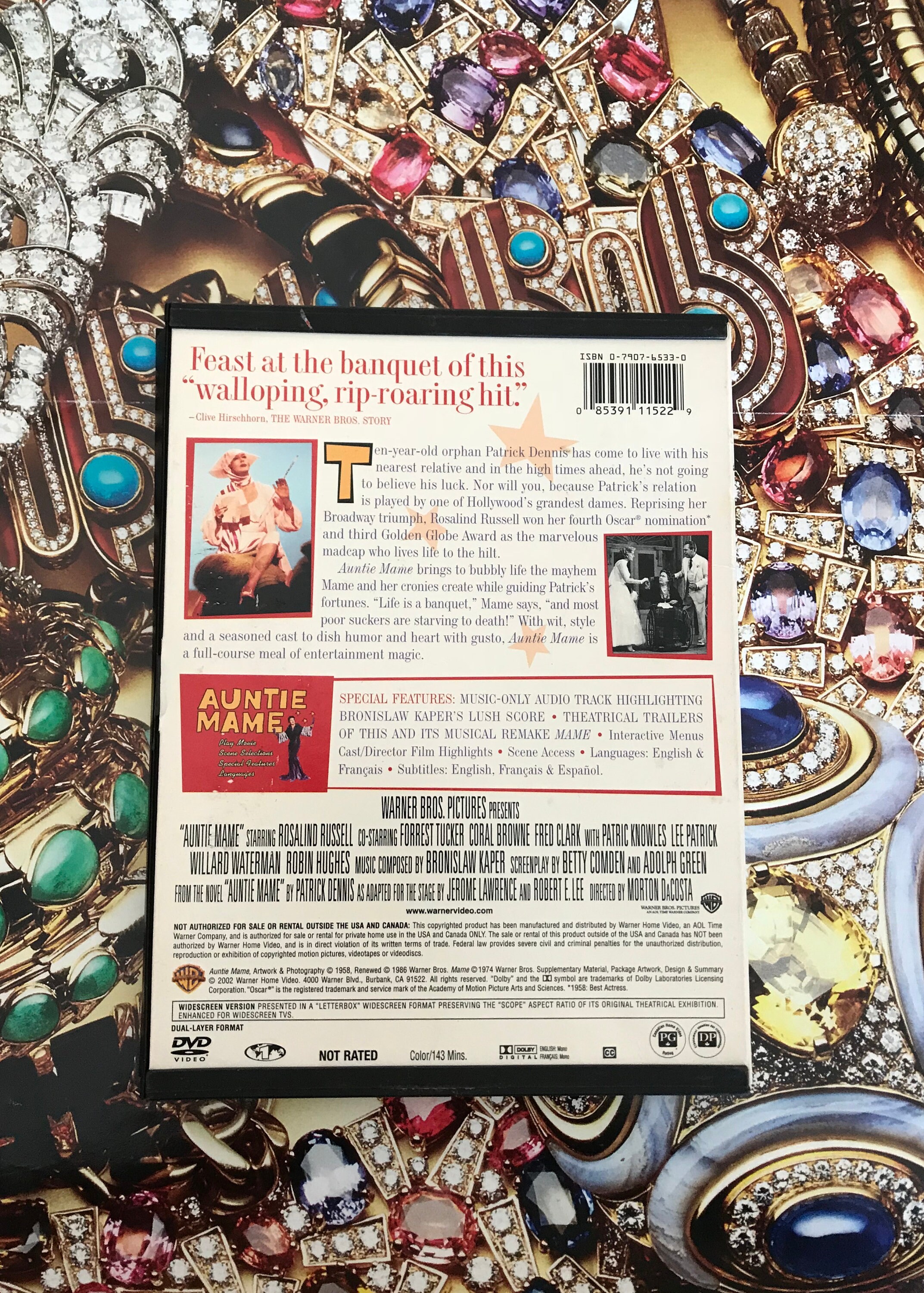 Auntie Mame DVD Rosalind Russell Classic Movies Comedy Christmas Movie ...