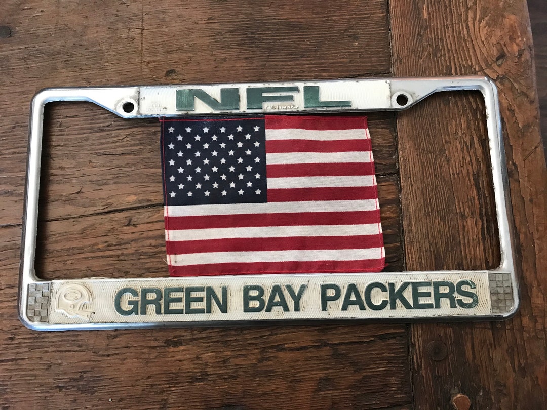 Green Bay Packers License Plate Frame Vintage Wisconsin Football ...