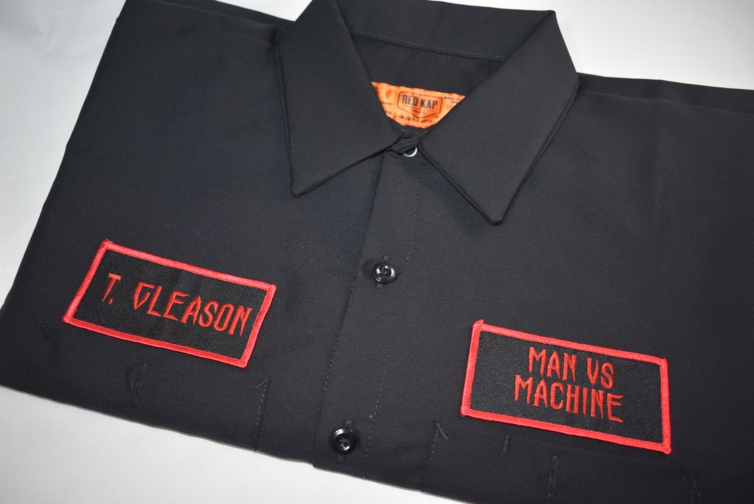 Mechanics Shirt, Name Patch, Custom Embroidered Work Shirt, Brewery ...