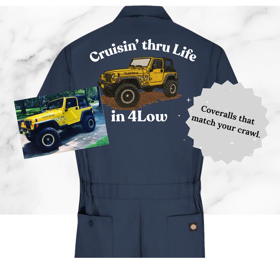 Custom Embroidered Dickies Coveralls, Personalized Mechanic Jumpsuit ...