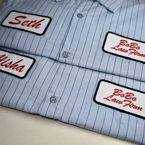 Custom Work Shirt, Name Patch Shirt Embroidered, Redkap Shop Shirt ...