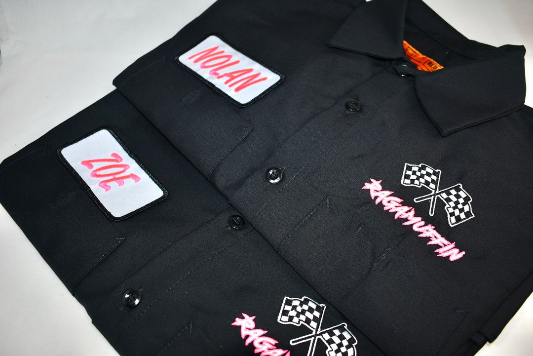 Racing Team Shirt, Custom Embroidered Race Uniform, Full Back Logo ...