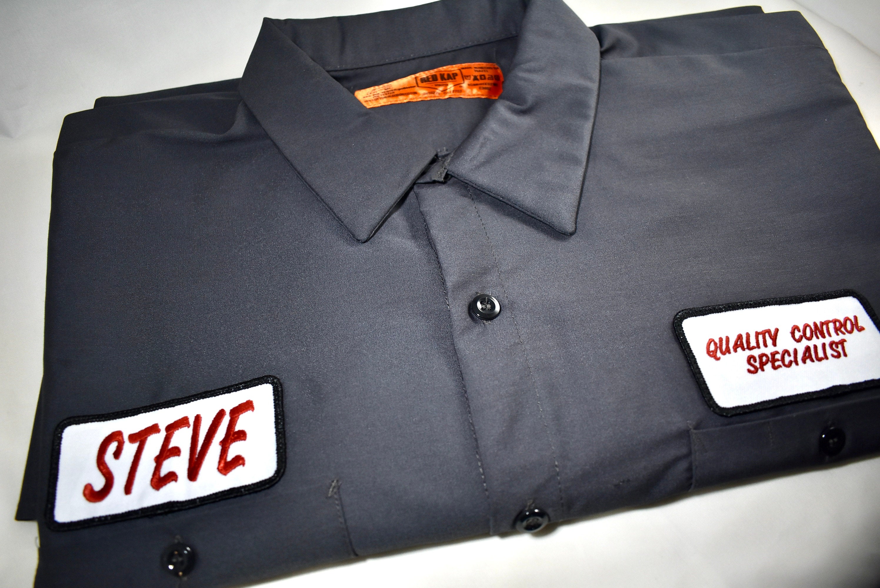 Patch Name Shirt Embroidered, Full Back Logo Embroidery, Red Kap Shop ...