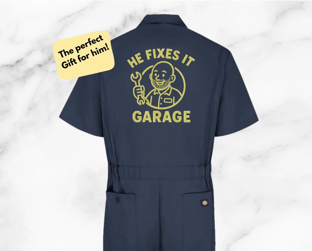 Custom Embroidered Dickies Coveralls – Personalized Mechanic Workwear ...