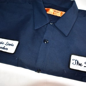 Embroidered Patch Work Shirt: Custom Red Kap Mechanic Shirt - Etsy