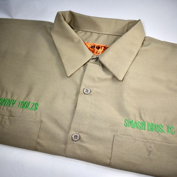 Embroidered Work Shirt - Etsy