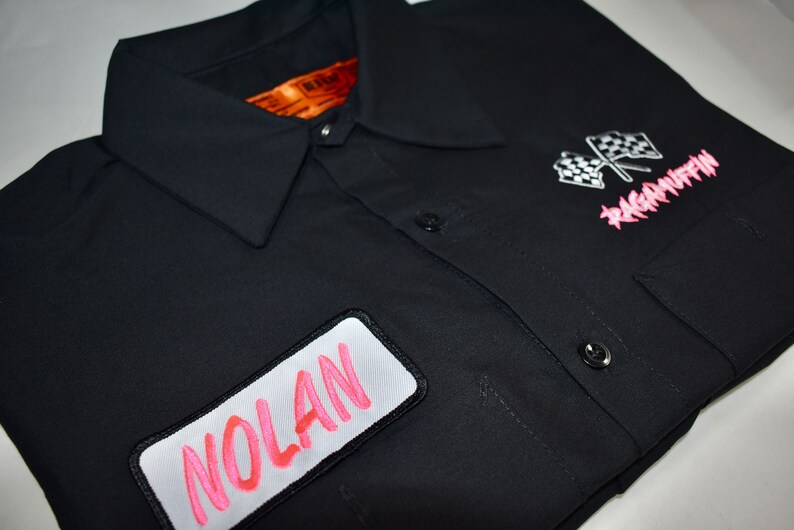 Racing Team Shirt, Custom Embroidered Race Uniform, Full Back Logo ...
