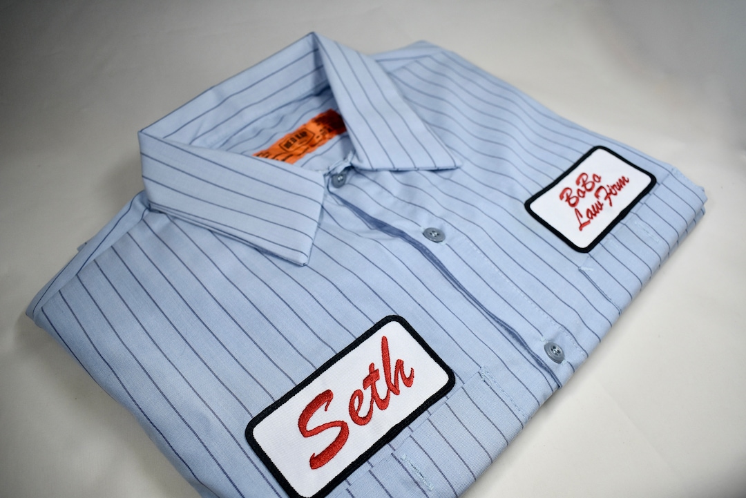 Custom Work Shirt, Name Patch Shirt Embroidered, Redkap Shop Shirt ...