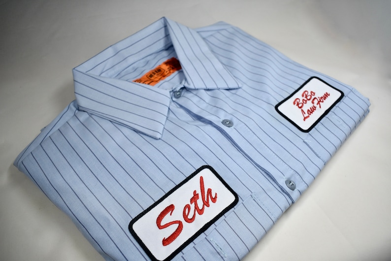 Custom Work Shirt, Name Patch Shirt Embroidered, Redkap Shop Shirt ...