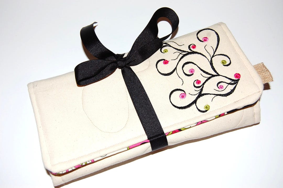 Jewelry Organizer, Travel Jewelry Roll, Travel Jewelry Case, Jewelry ...