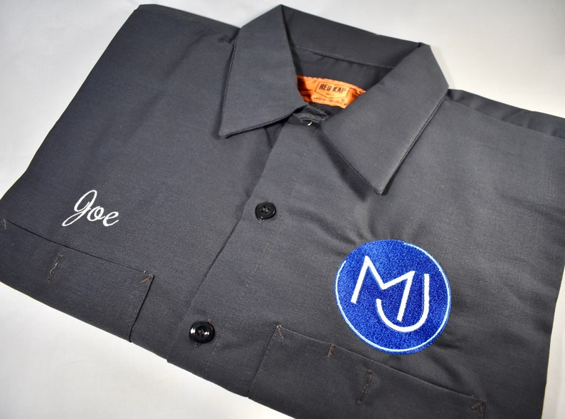 Red Kap Work Shirt Industrial Short Sleeve Work Shirt Custom - Etsy