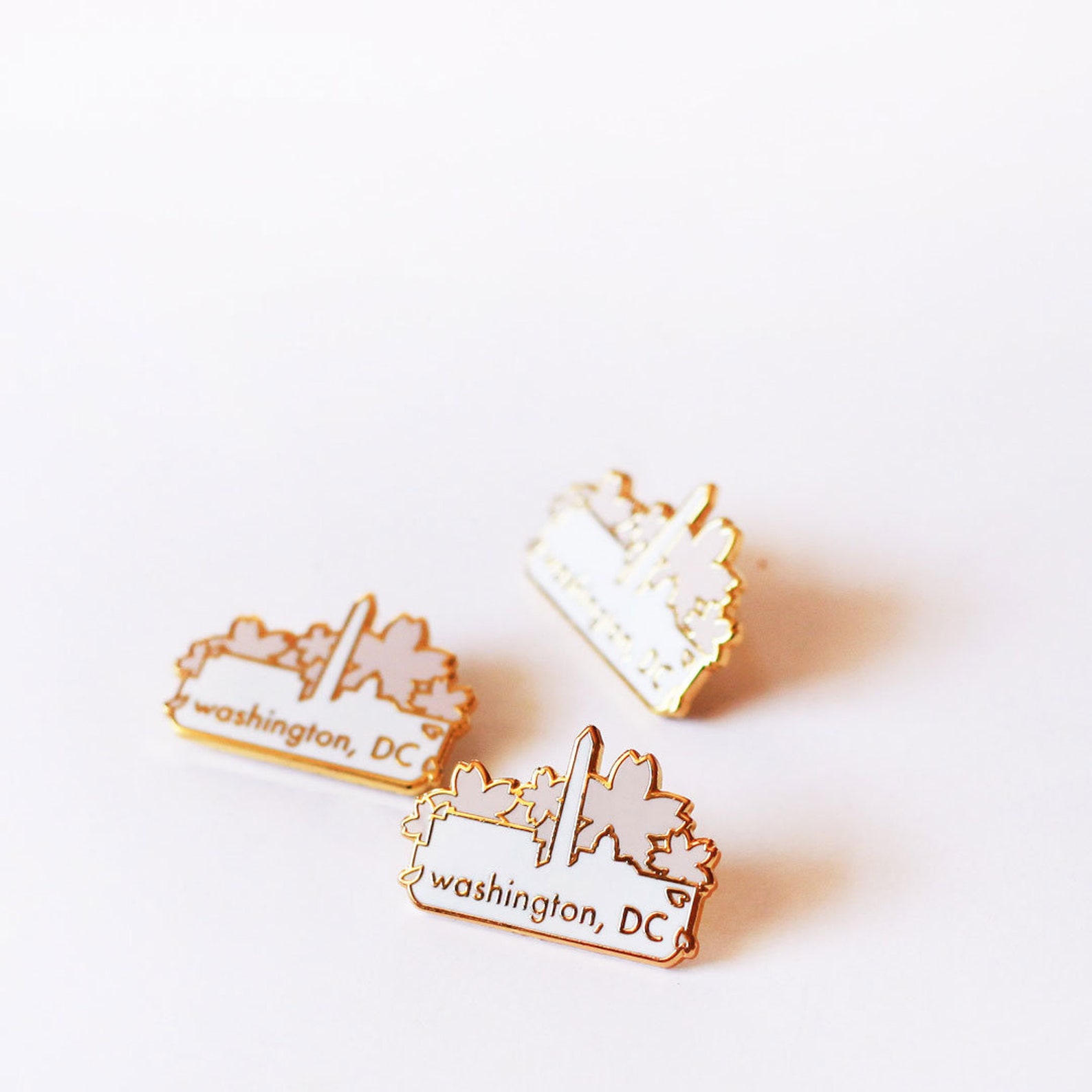 Washington DC Cute Enamel Pin Sakura Pin Going Away Gift - Etsy