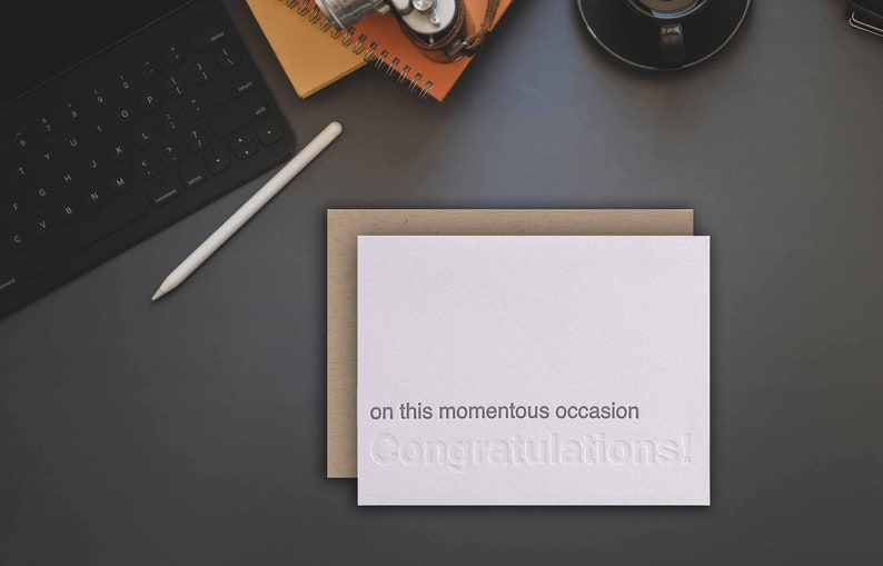 On This Momentous Occasion Congratulations New Job Card - Etsy