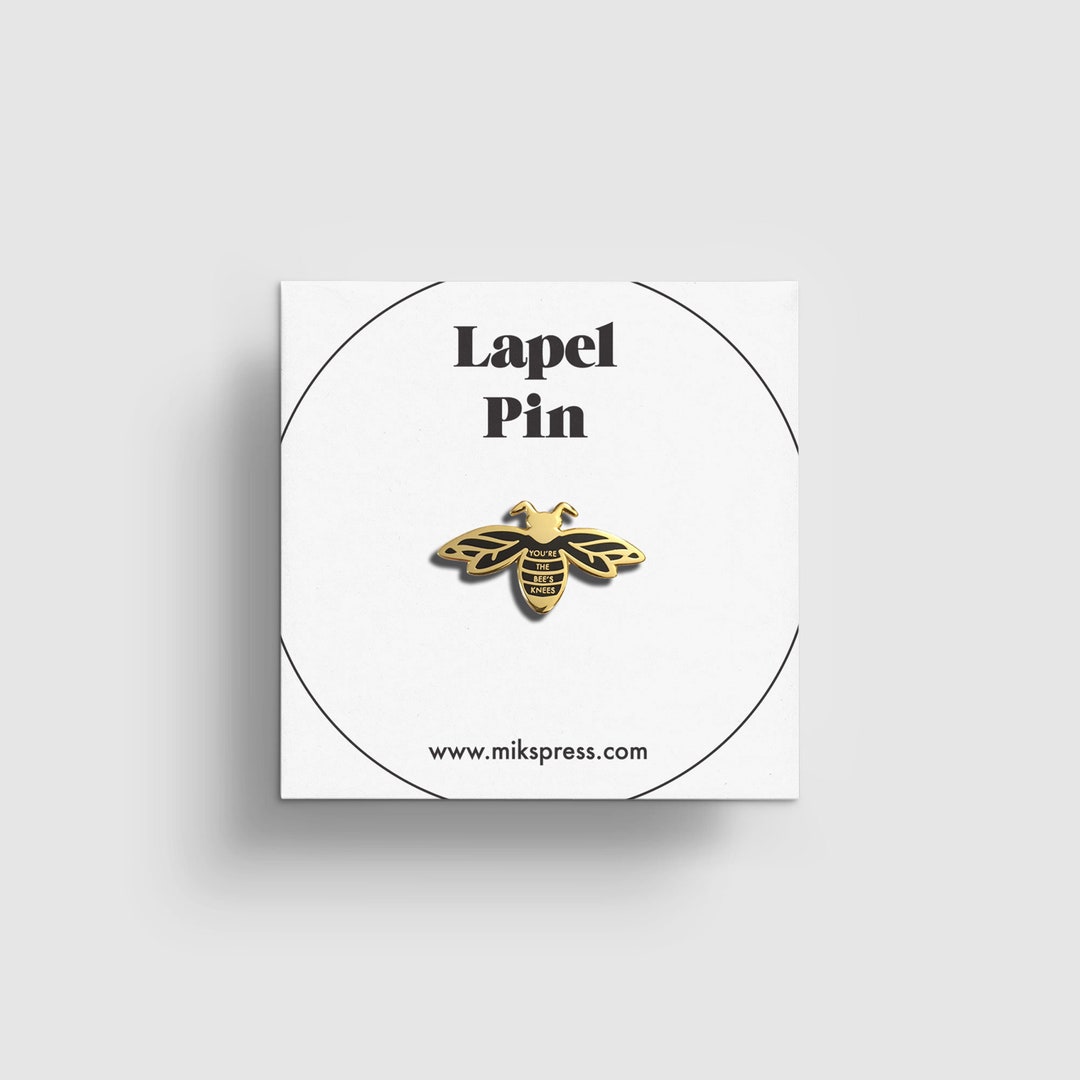 Bee Pin, Bee Gifts, You're the Bee's Knees, Honey Bee Hard Enamel Pin ...