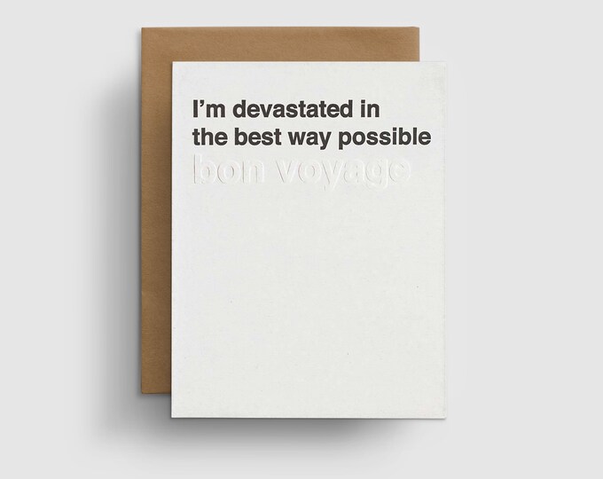 Funny Leaving Card Farewell Card Retirement Card Moving - Etsy