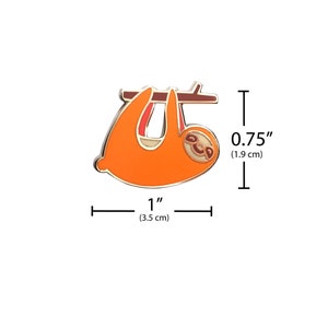 Sloth Pin, Hard Enamel Pin, Sloth Gifts for Her, Animal Lover Gift ...