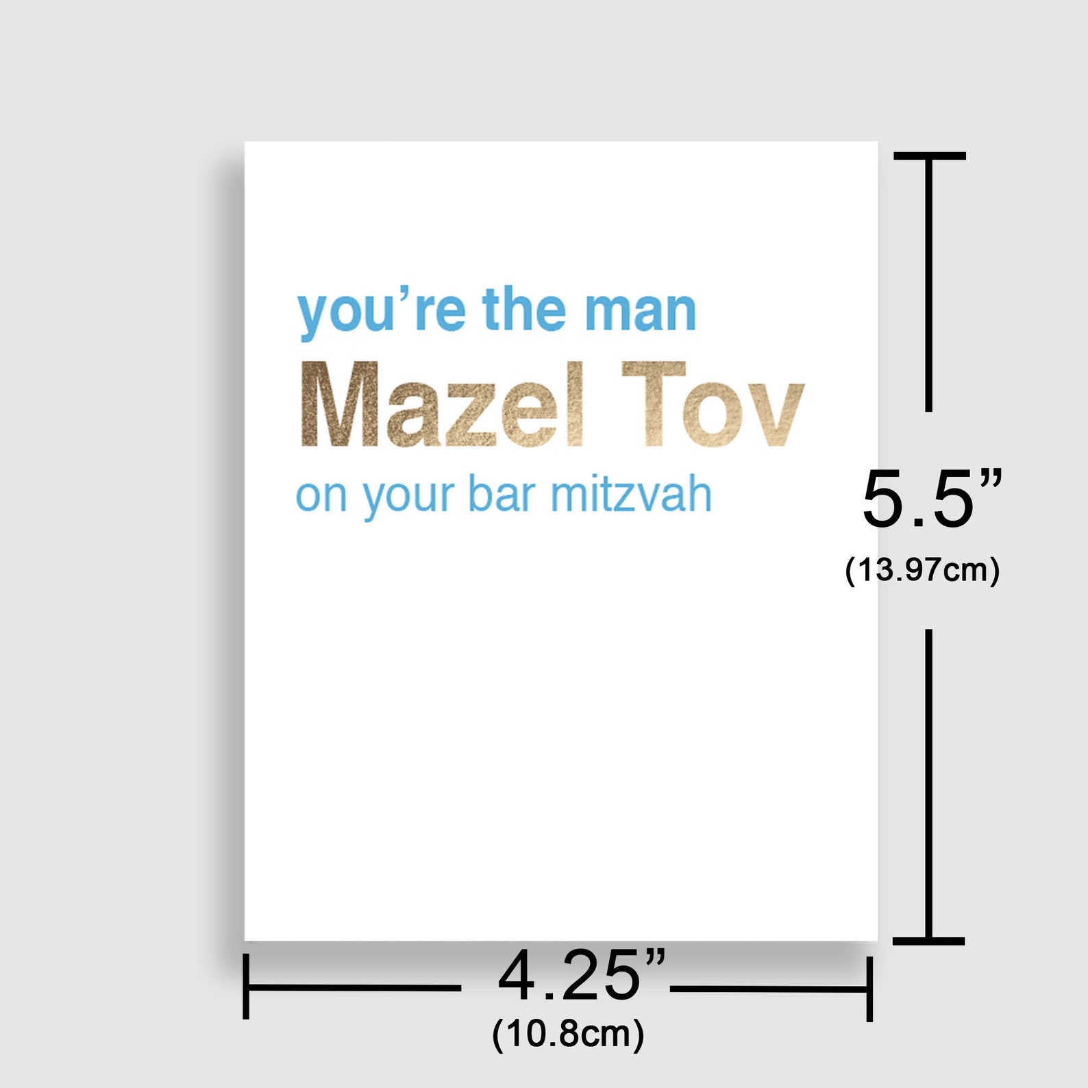 Mazel Tov on Your Bar Mitzvah Card Funny Jewish Birthday | Etsy