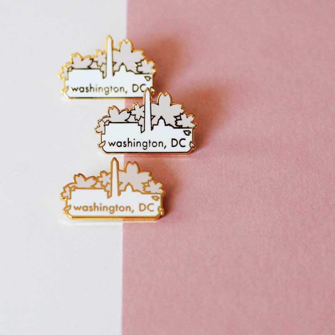 Washington DC Cute Enamel Pin Sakura Pin Going Away Gift - Etsy
