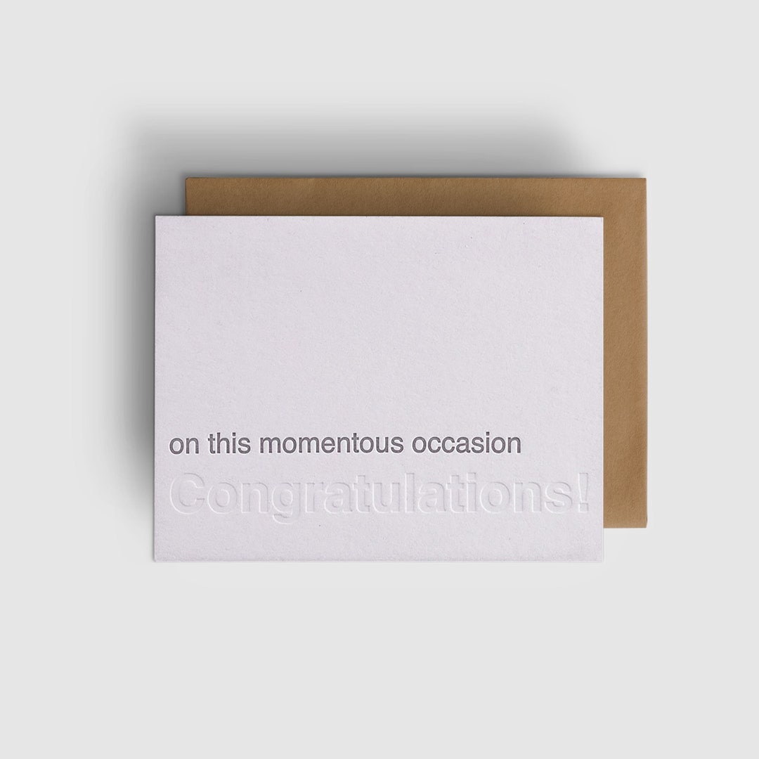 On This Momentous Occasion Congratulations New Job Card - Etsy