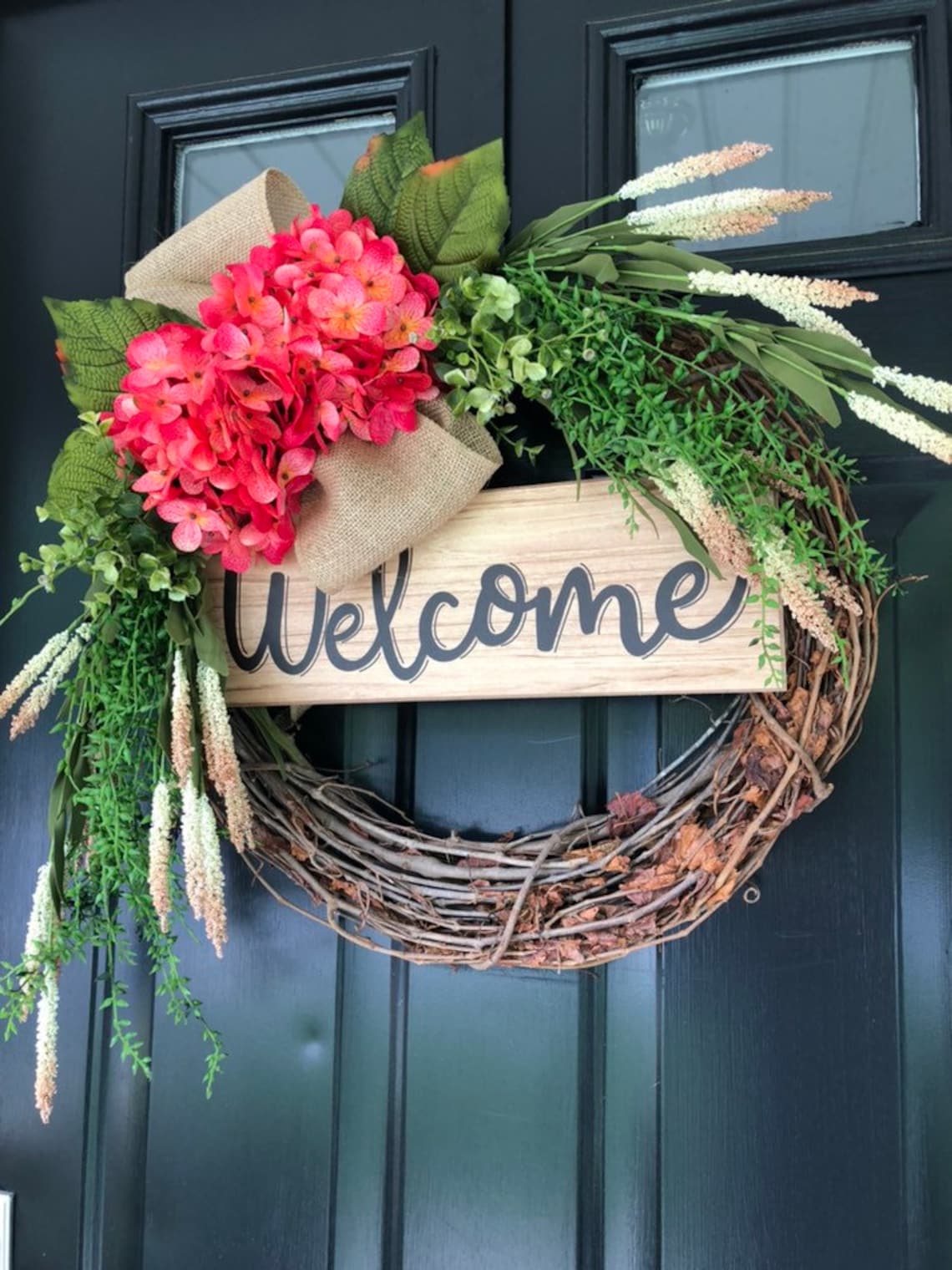 Welcome Wreath Wreath Summer Wreath Housewarming Gift | Etsy