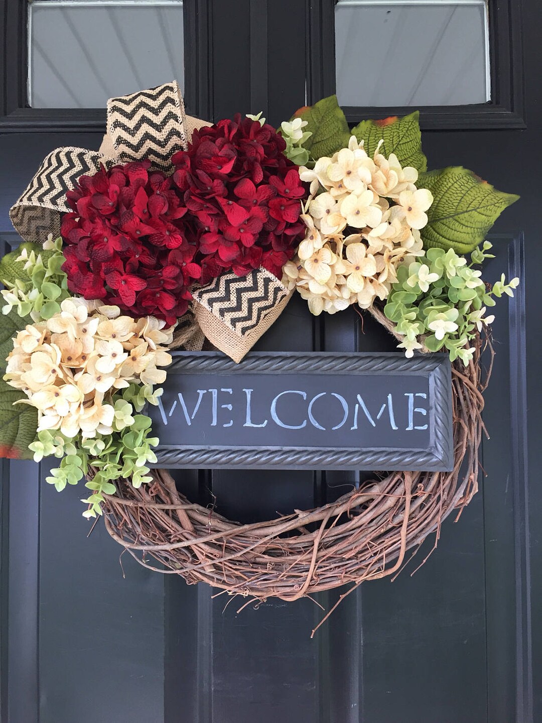 Wreath- Welcome Wreath -everyday Wreath -wreaths -spring Wreath ...