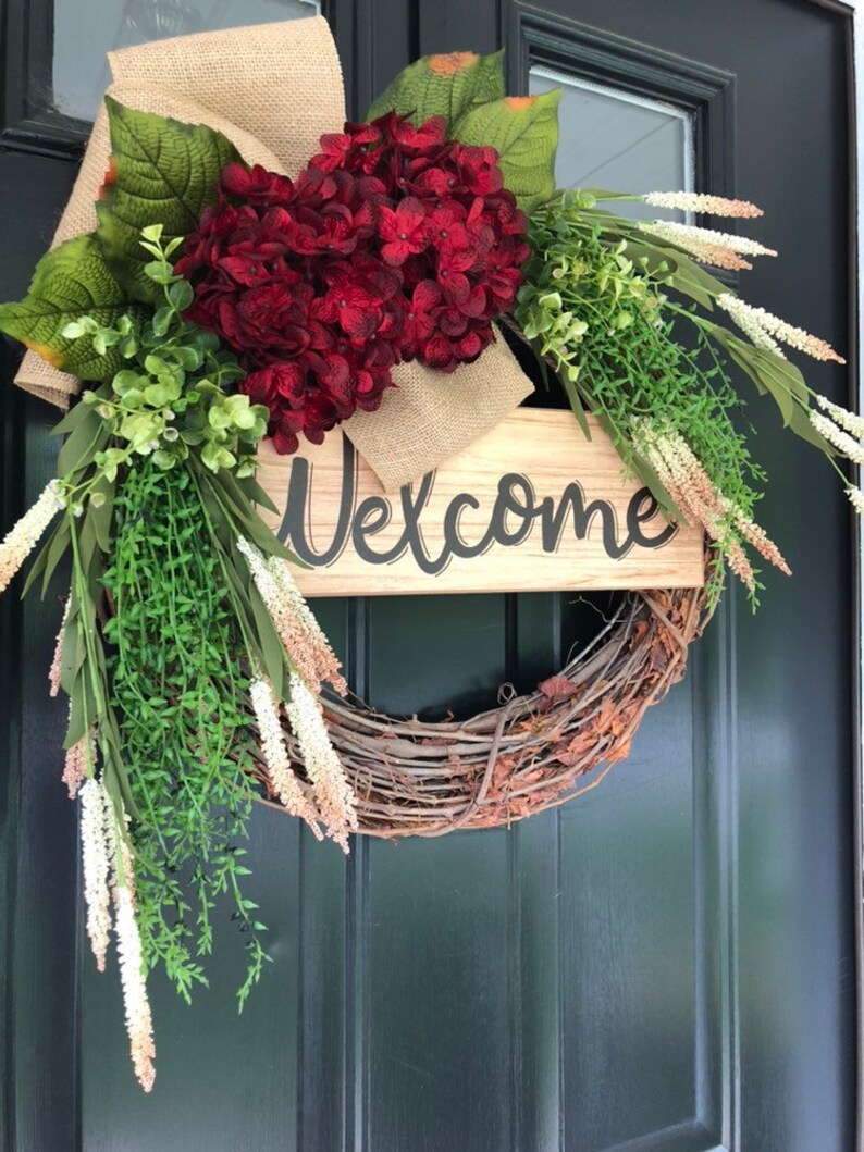 New Design wreath-welcome Wreath Everyday Wreath wreaths - Etsy