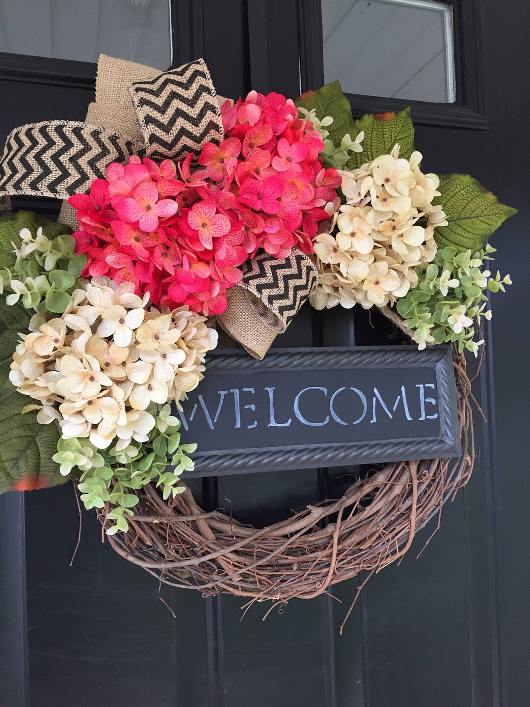 Wreath welcome Wreath spring Wreath mothers Day Gift wreaths everyday ...